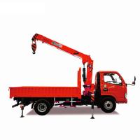 China 4 Ton Small Stiff Arm Lorry Crane With Hydraulic Lifting Machinery for Precise Lifting for sale