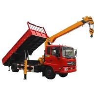 China Chassis 10 Ton Mobile Straight Arm Truck Mounted Crane with 17.2m Max. Lifting Height for sale