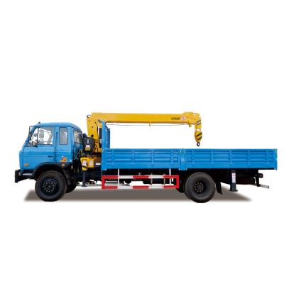 China Max. Lifting Height 11.5m Shacman Chassis 5 Ton Straight Boom Crane Perfectly Meets Customer Requirements for sale