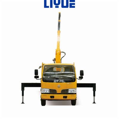 China 6.3T Mini Hydraulic Boom Lift Truck Mounted Cranes With High Operating Efficiency for sale