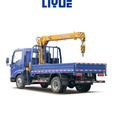 China Articulated Boom Self Loader Crane 6 Tons With Working Basket And Hengli Hydraulic Valve for sale