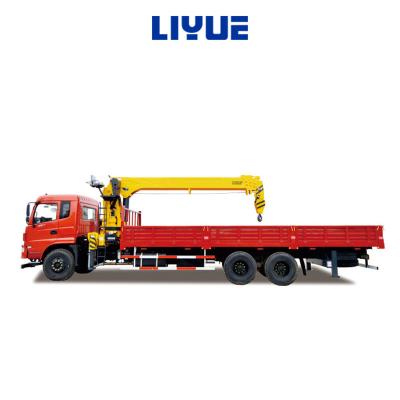China Dongfeng 6x4 Truck Mounted Mobile Crane 12 Ton With Max. Lifting Height Of 17.2m for sale