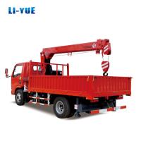 China 5 Ton Mobile Truck Mounted Crane with Hydraulic Telescopic Arm for Euro 1/2/3/4/5 Emission Standard for sale