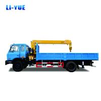 China 6 Ton Hydraulic Hoisting Telescopic Arm Lorry Crane  High Operating Efficiency for sale