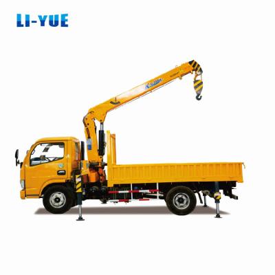 China China Top Brand Straight Arm Crane 4 Ton Mobile Hydraulic Lorry Crane for sale