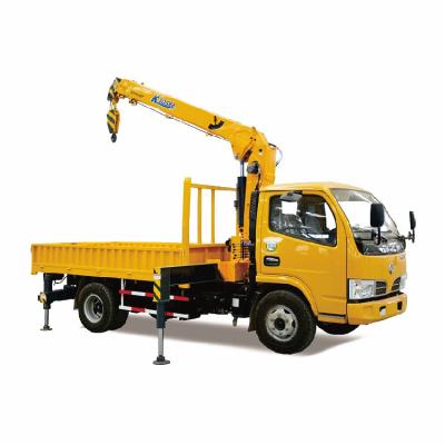China Industrial Construction Mobile Crane 4 Ton Telescopic Boom Truck Mounted Crane for sale