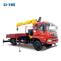 China Manipulator Telescopic Boom SQ8 4-Arm Model 8 Ton Truck Mounted Crane for sale