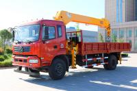 China Crane With Truck 3 Ton 5 Ton 6.3 Ton Telescopic Boom Small Truck Mounted Crane for sale