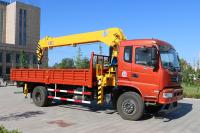 China Crane With Truck 3 Ton 5 Ton 6.3 Ton Telescopic Boom Small Truck Mounted Crane for sale