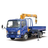 China 6.3 Ton Truck-mounted Straight Telescopic Arm Stiff Boom Crane For Truck for sale