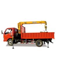 China New 5 Ton 4x2  Special Truck With Straight Boom Crane Mounted Truck for sale