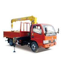 China New 5 Ton 4x2  Special Truck With Straight Boom Crane Mounted Truck for sale