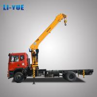 China 8 Ton Truck Mounted Crane Hydraulic Lifting Machine Boom Crane Truck for sale