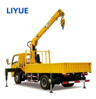 China China Crane Manufacture 4 Ton Telescopic Boom Truck Mounted Crane High Grade for sale