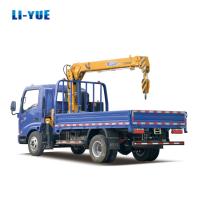 China Manipulator Boom Crane 5 Ton Telescopic Hydraulic Truck Mounted Crane for sale