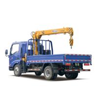 China Manipulator Boom Crane 5 Ton Telescopic Hydraulic Truck Mounted Crane for sale