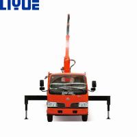 China Mini 3.2 Ton Hydraulic Stiff Arm Truck Mounted Crane Lorry Crane for sale