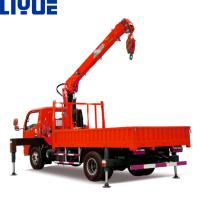 China Mini 3.2 Ton Hydraulic Stiff Arm Truck Mounted Crane Lorry Crane for sale