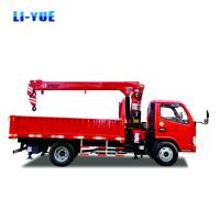 China Straight Arm Crane 5 Ton Hydraulic Hoisting Mobile Lorry Crane For Construction for sale