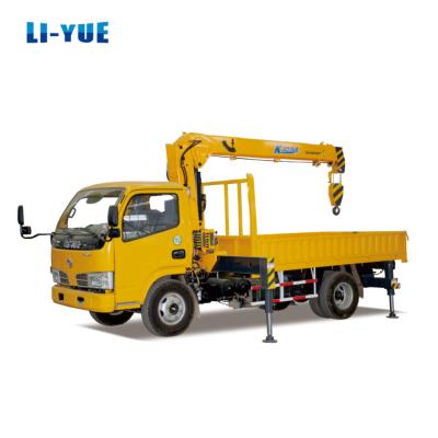 China 5 Ton Hydraulic Hoisting Mobile Lorry Crane With Straight Arm For Construction for sale