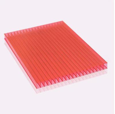 China Greenhouse Roof Panels UV Protection Polycarbonate PC Twin Wall Hollow Sheet for sale