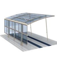 China 0.8mm-8mm Transparent Solid Polycarbonate Sheet Carport Awning Rain Shelter UV-resistant for sale