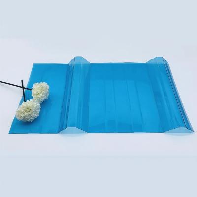 China Tanrsparent Corrugated Polycarbonate For Sunroom And Roof Light Transmission UV Coating for sale
