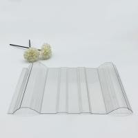 China Tanrsparent Corrugated Polycarbonate For Sunroom And Roof Light Transmission UV Coating for sale