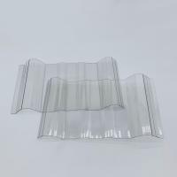 China Tanrsparent Corrugated Polycarbonate For Sunroom And Roof Light Transmission UV Coating for sale