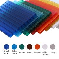 China Hot Selling Modern Durable Polycarbonate Hollow Sheets 10-Year Warranty PC Skylight Roofing Greenhouse Sheets for sale