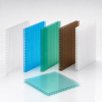 China Polycarbonate Hollow Sheet Easy Install High Transparency Panel for Roofing and skylights greenhouse glazing and canopies and walkways for sale