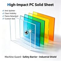 China 5mm Thick Polycarbonate Solid Sheet Anti-UV Impact Proof PC Board for Building Decoration Sound Barrier Skylight partition for sale