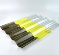 China Corrugated Polycarbonated Sheet For Carport Sunroom , Indoor-outdoor Paritition , Decoration for sale