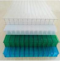 China Greenhouse anti-UV polycarbonate roofing sheet clear Virgin Material 7mm thickness for sale