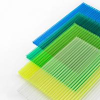 China Greenhouse anti-UV polycarbonate roofing sheet clear Virgin Material 7mm thickness for sale