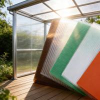 China Twin wall polycarbonate greenhouse polycarbonate Anti-UV Clear polycarbonate for sale