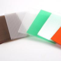 China Uv Extruded Clear Hollow Panel Polycarbonate Sheets for Greenhouse Roof for sale