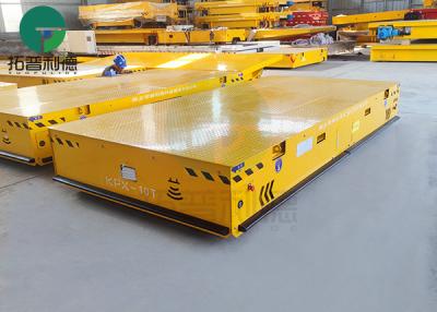 China Workshop steel factory 10t flatbed rail battery transfer cart for sale