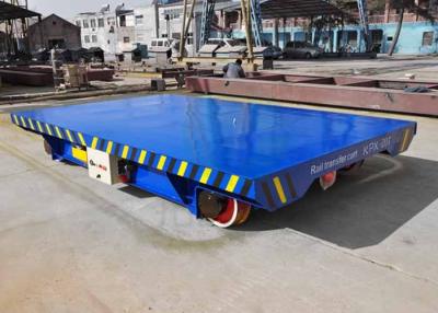 China Bay to bay metal plate battery operated electric flat trailers on rails for sale