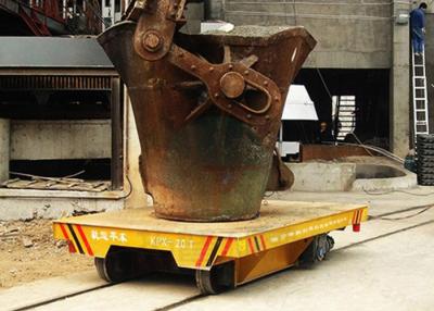 China Galvanized plant turning electric railway transfer wagon with large platform for sale