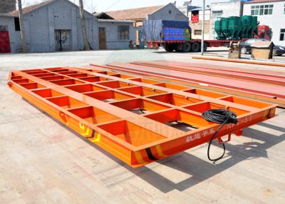 China 5t automobile flat bed rail transfer bogie running on steel rail in painting blasting room for sale