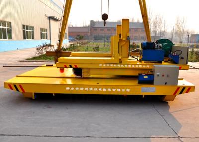 China Precast concrete workshop using motorized billet transfer car on rails for sale