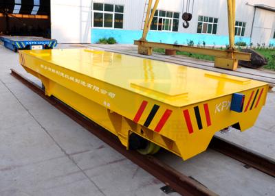 China Large Platform Self Propelled Heavy Load Rail Transport Trailer With Steel Plate for sale