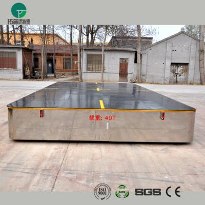 China Battery operated steerable motorized trackless transfer car on cement floor for sale