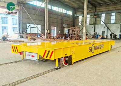 China 35T Material Handing Rail Transfer Electric Powered Flat Vehicle for sale