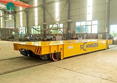 China Cast Steel Wheel Steel Tube Electric Transfer Rail Cart For Sale for sale