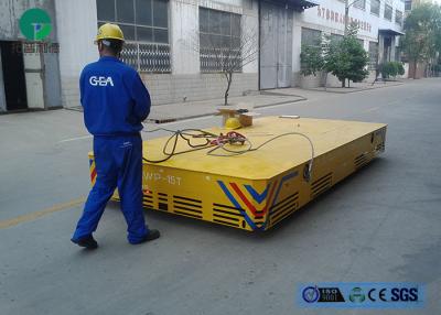 China Environmental Material Transport Platform Motorized Trackless Transfer Carriage With Limit Switch for sale