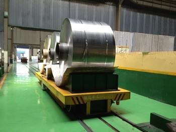 China battery power bay to bay hot rolled coil rail transport car ZG55 wheel for sale