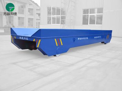 China Mobile Cable Powered Towing Trolley Self-Propelled Railway Steel Trailer For Transferring for sale