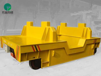 China Foundry Metal Casting Ladle Car Battery Powered Slag Pot Transfer Trolley for sale